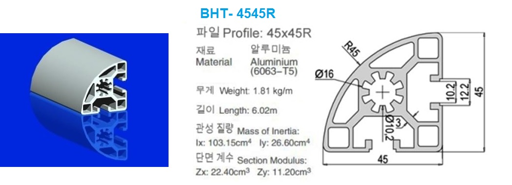 Nhôm định Hình 45x45 - BHT VIETNAM